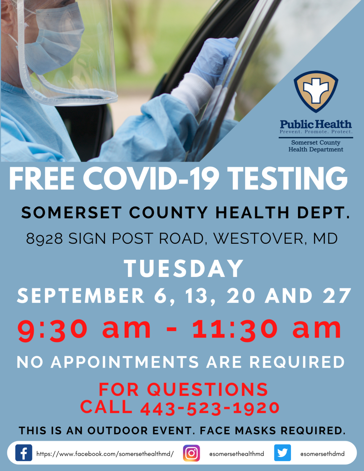 SOMERSET HEALTH ANNOUNCES SEPTEMBER COVID-19 TESTING SCHEDULE ...